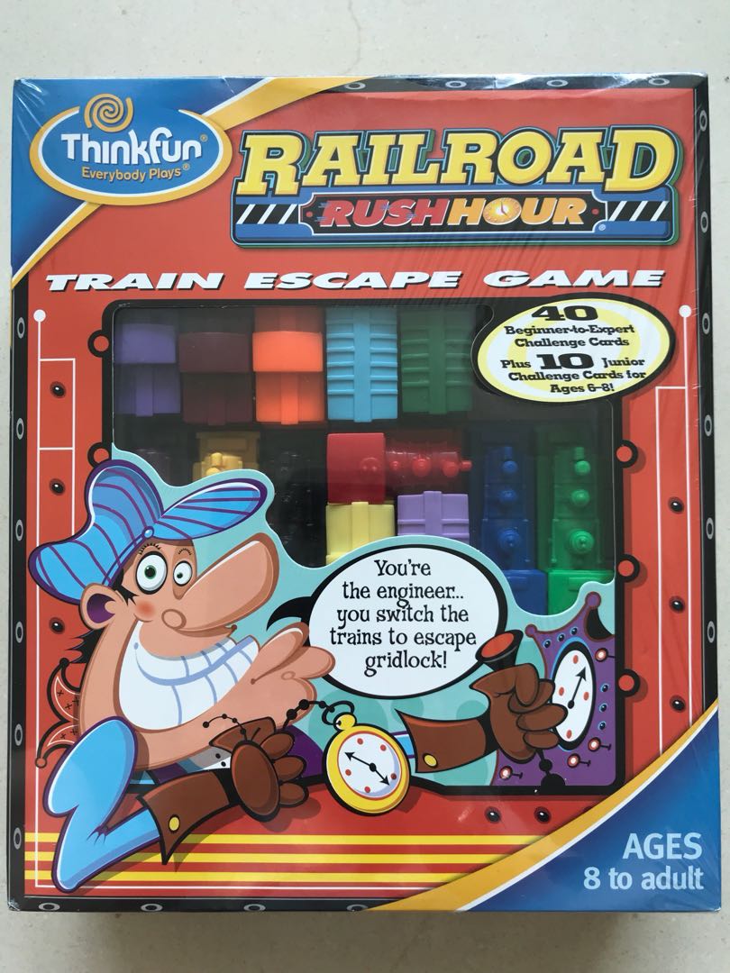 Board Game - Thinkfun Railroad Rushhour, Hobbies & Toys, Toys & Games ...