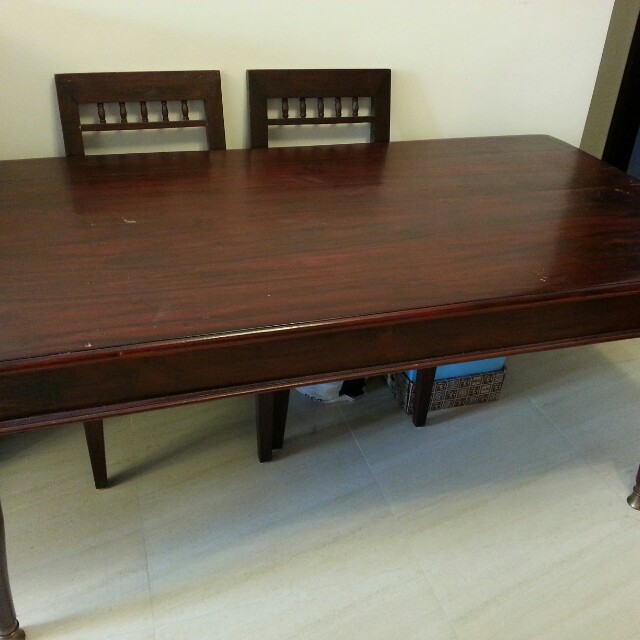 Indigo dining table with 4 chair, 傢俬＆家居, 傢俬, 椅子 - Carousell
