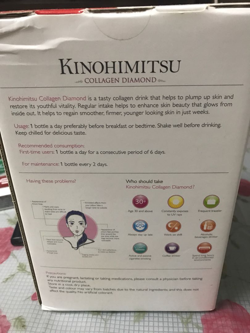 Kinohimitsu collagen diamond, Health & Nutrition, Health Supplements ...