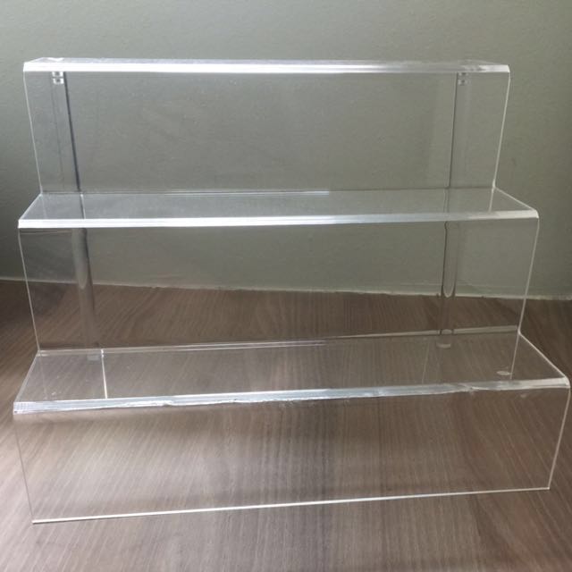 Three-Tier Acrylic Step Display for Funkos, Furniture & Home Living ...