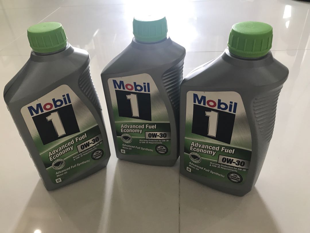 Mobil 1 OW-30 motor oil, Car Accessories on Carousell
