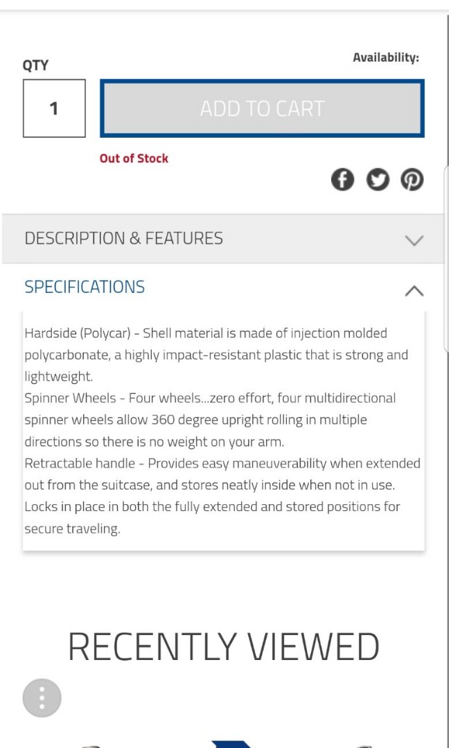 Samsonite HyperFlex 29" Silver luggage bag bought in States, Luxury ...