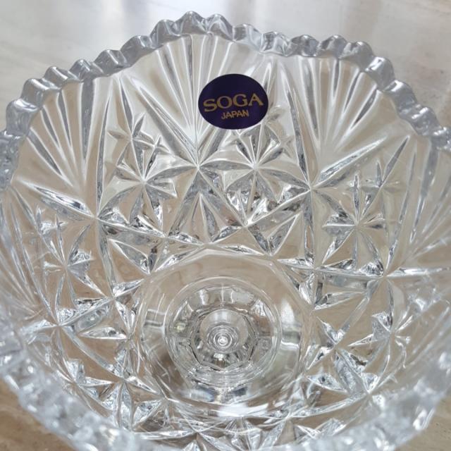 Soga Japan Glass Collection Footed Canister, Furniture & Home Living ...