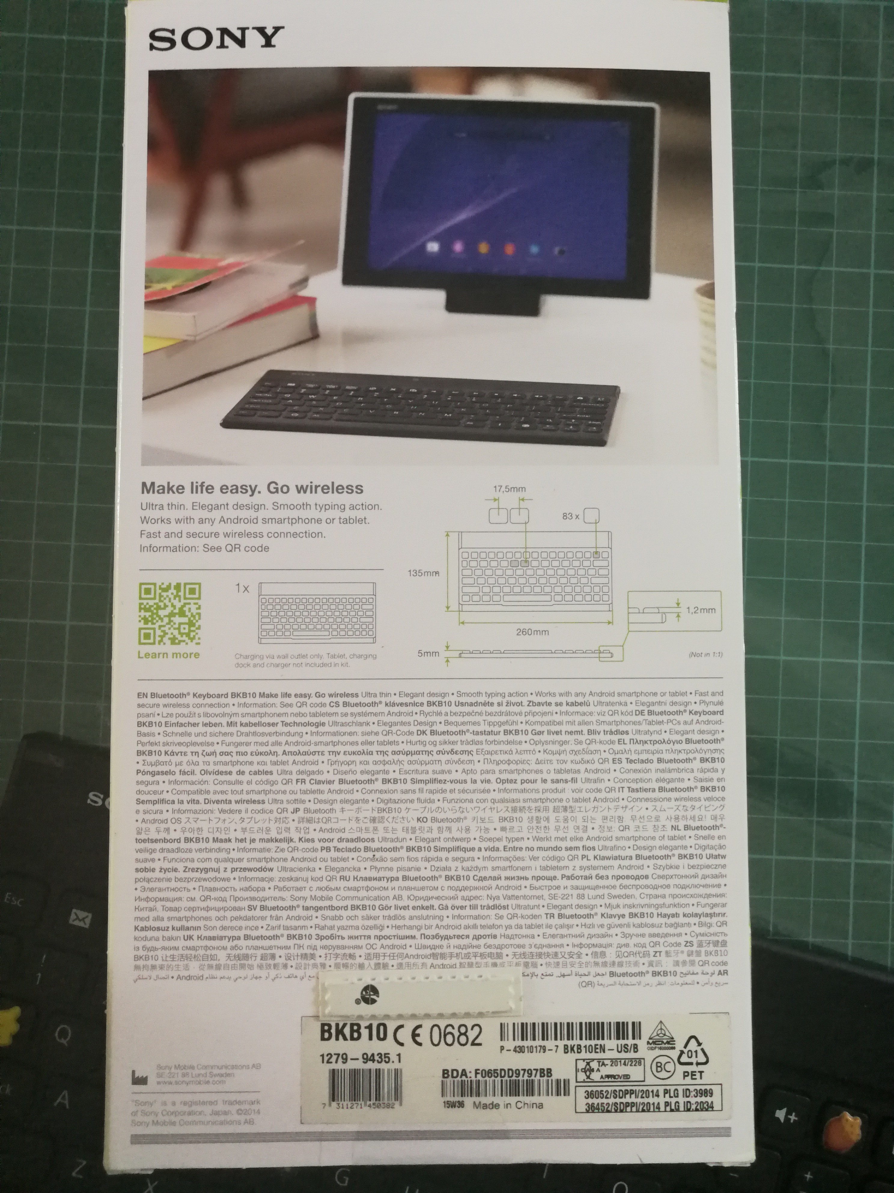 Sony Bluetooth keyboard, Electronics, Others on Carousell