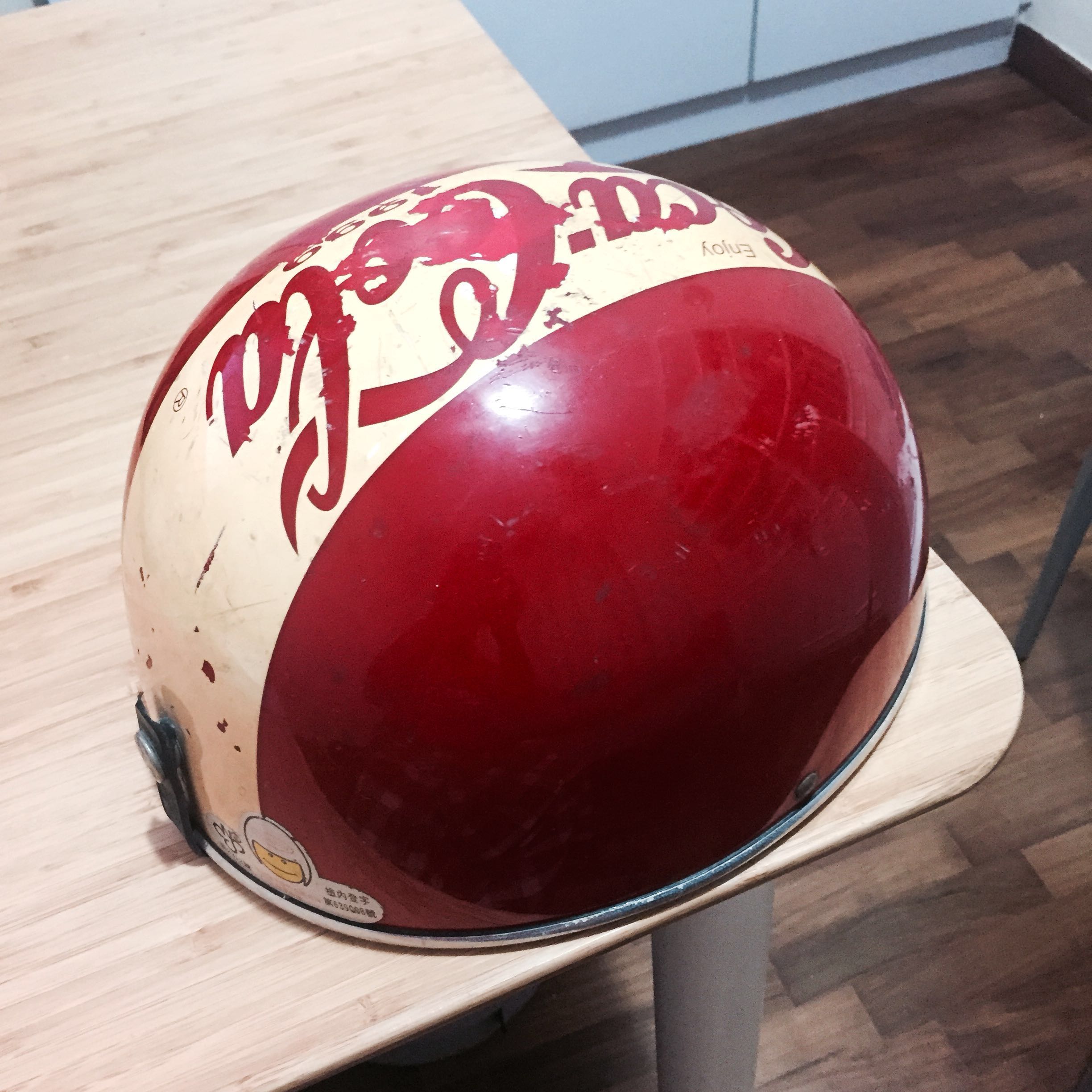 Vintage Coca Cola Half Cap Helmet, Motorcycles, Motorcycle Accessories ...