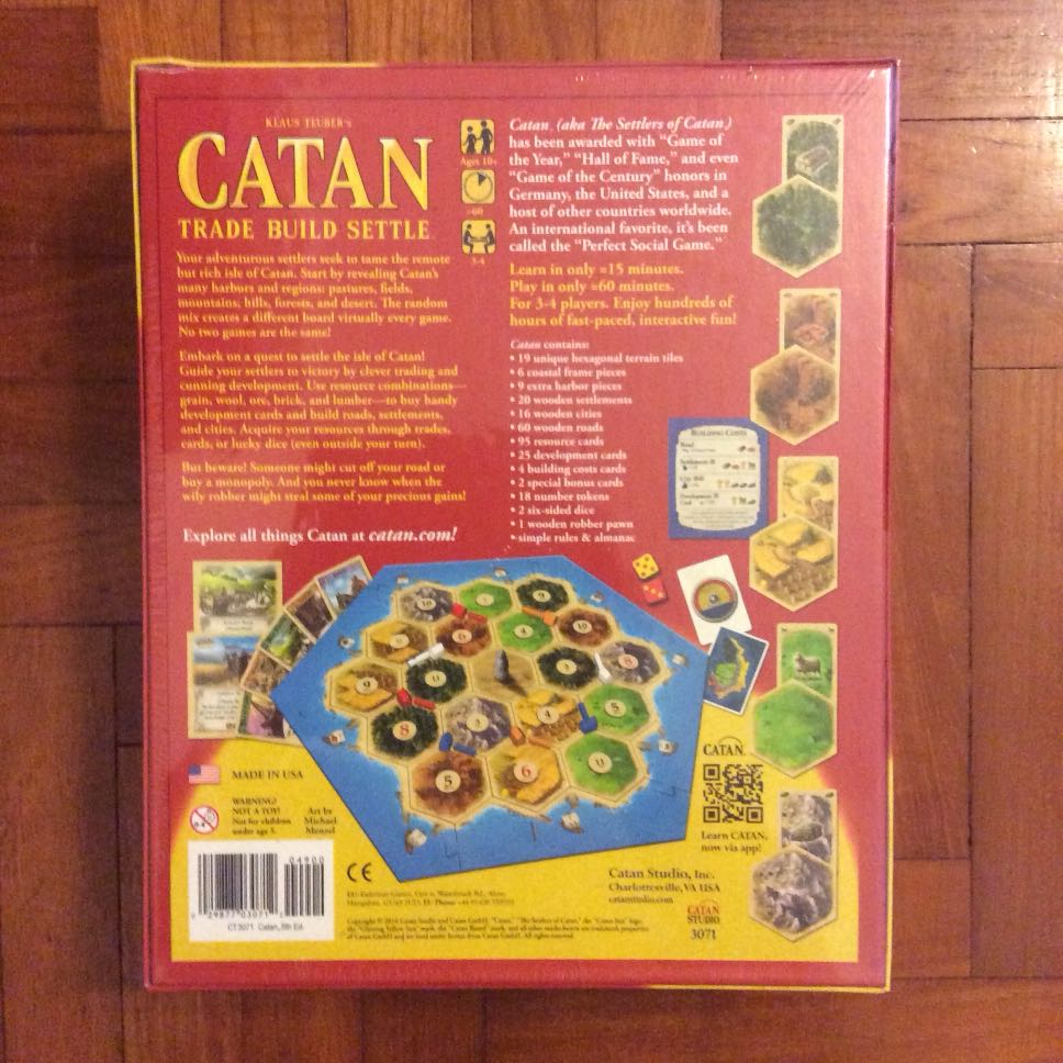 Catan 5th Edition board game (NOT FAKE, dented), Hobbies & Toys, Toys ...