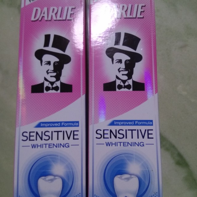 Darlie sensitive whitening fluoride toothpaste (sealed), Beauty ...