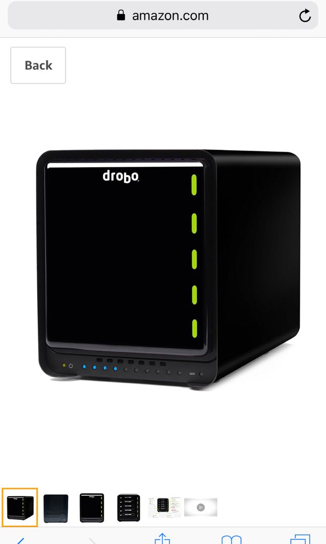 Drobo 5C: 5-Drive Direct Attached Storage (DAS) Array with USB 3.0 port, type C, Computers ...