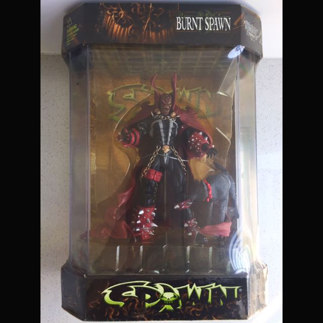 全新Mcfarlane BURNT SPAWN IN DISPLAY CASE 再生俠 Special Limited Edition Cult Classic Comic 經典漫畫特別版 6 ...