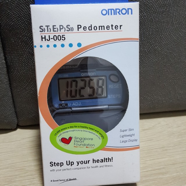 Omron STEPS HJ-005 Pedometer, Health & Nutrition, Health Monitors ...