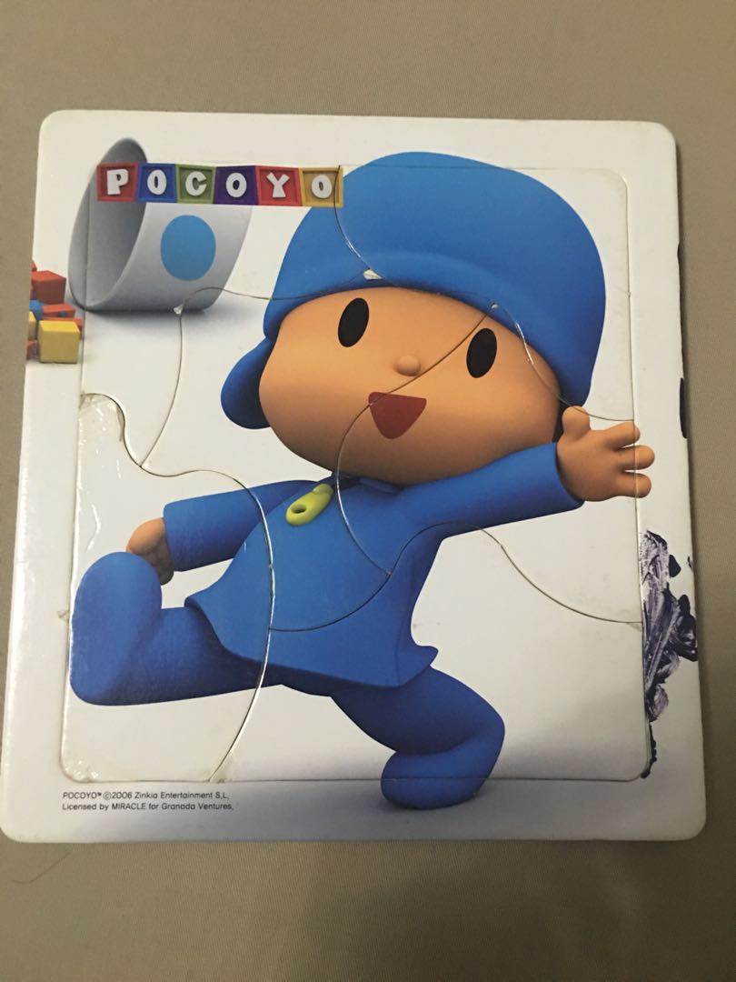 Set of 2 Pocoyo puzzles, Babies & Kids, Infant Playtime on Carousell