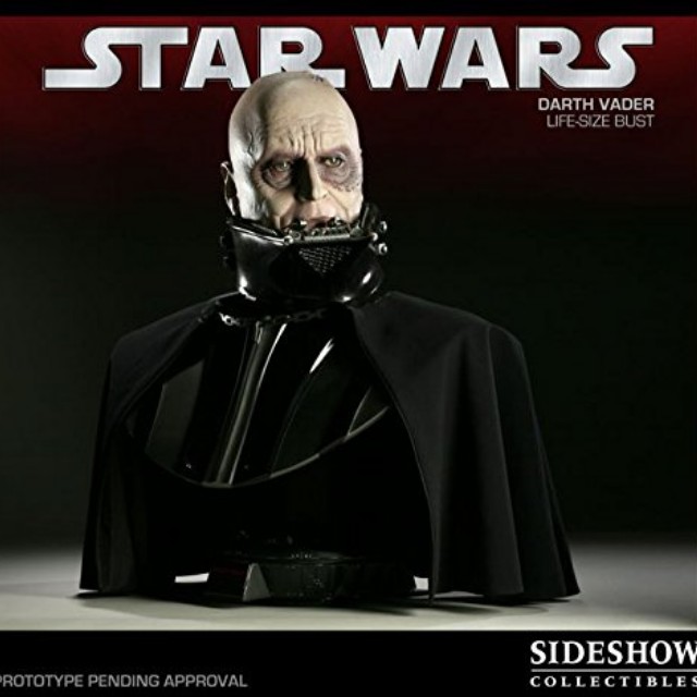 Star Wars Darth Vader Sideshow Bust statue 1:1 life size, Hobbies ...