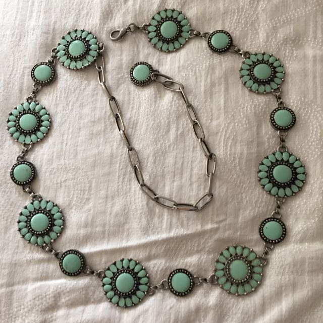 Vintage Flower Design Metal Chain Belt, Women's Fashion, Watches ...