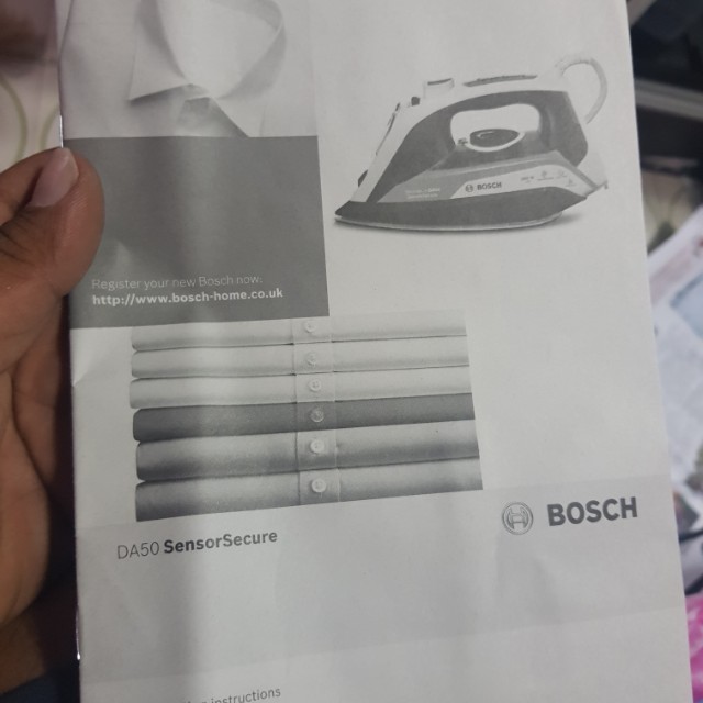 Bosch iron, TV & Home Appliances, Irons & Steamers on Carousell
