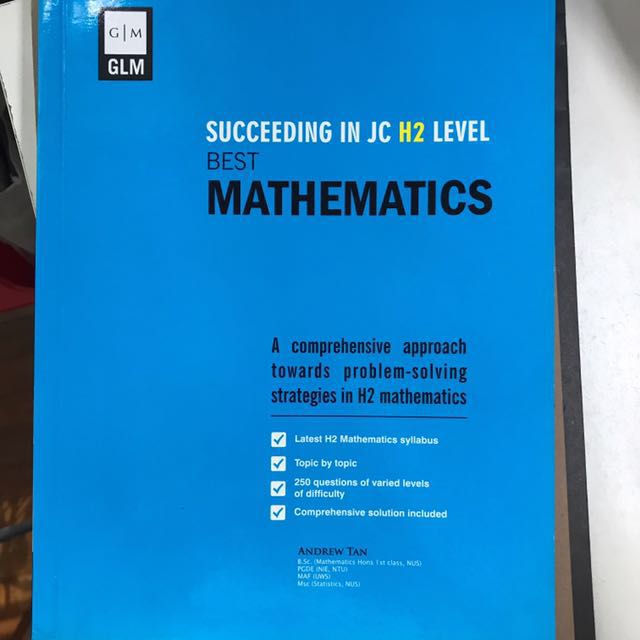 GLM H2 math exercise book, Hobbies & Toys, Books & Magazines, Textbooks ...