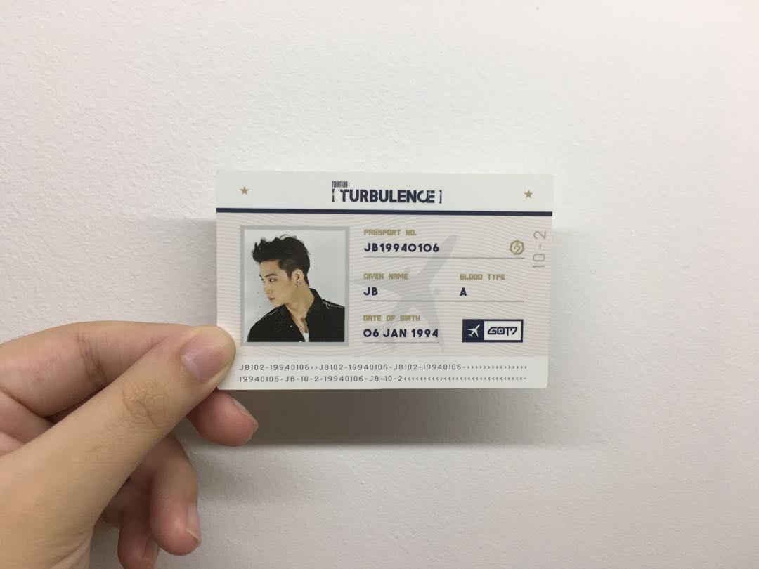 GOT7 JB Hard carry pc + sticker, Hobbies & Toys, Memorabilia ...