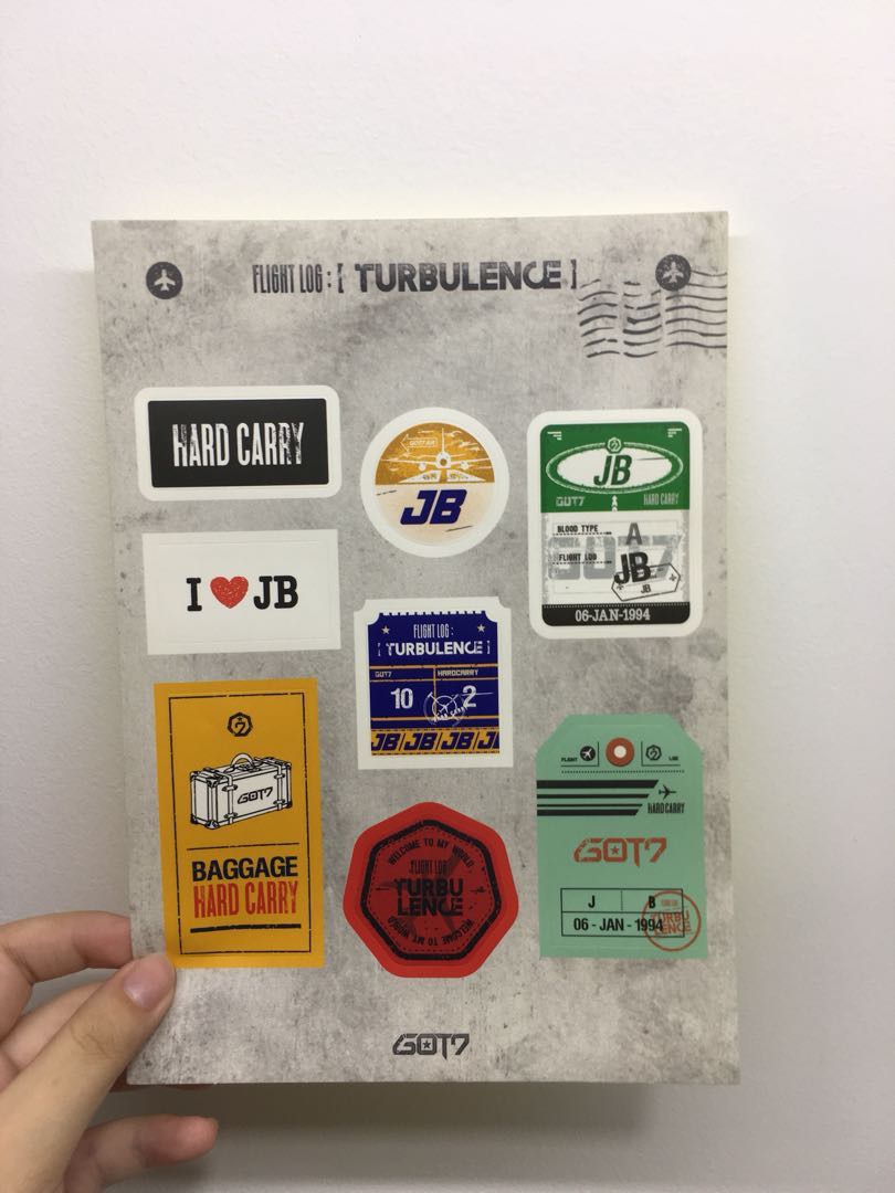 GOT7 JB Hard carry pc + sticker, Hobbies & Toys, Memorabilia ...