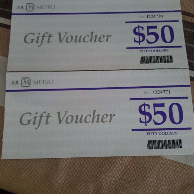Metro Voucher, Tickets & Vouchers, Vouchers on Carousell