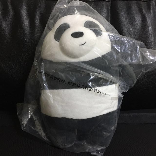 Miniso We Bare Bears Pan Pan Mini Standing Soft Toy, Hobbies & Toys ...