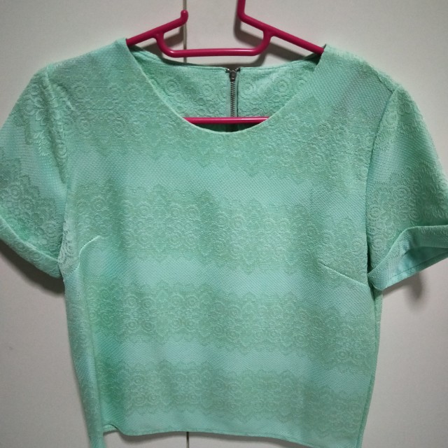 Tiffany Blue Top, Women's Fashion, Tops, Blouses on Carousell