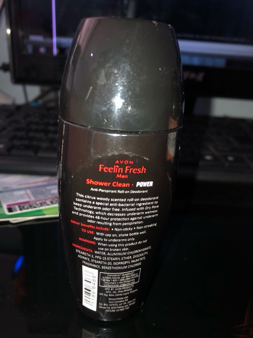 Avon Feelin Fresh Shower Clean For Men Deodorant, Beauty & Personal ...