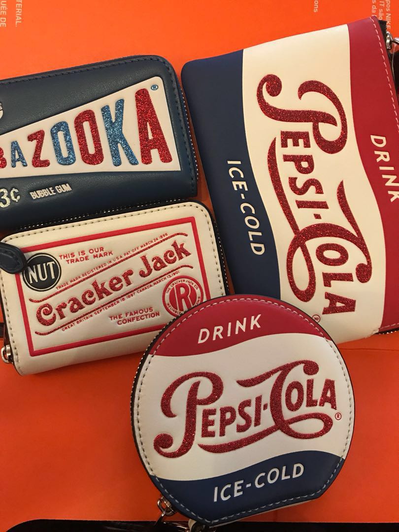 BNWT Coach Pepsi-Cola Coin Purse (Vintage Series), Luxury, Bags ...