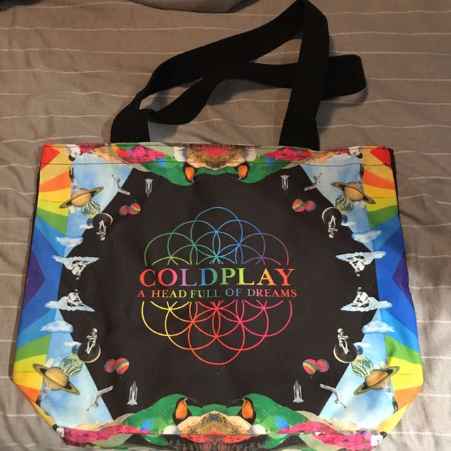 Coldplay A Head Full Of Dreams Tote Bag, Women's Fashion, Bags ...