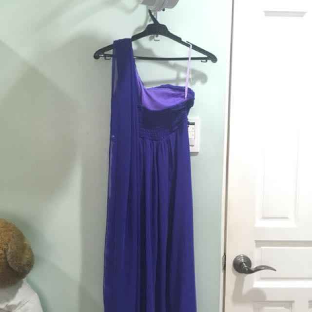 Formal Blue violet greek goddess long dress, Women's Fashion, Dresses ...