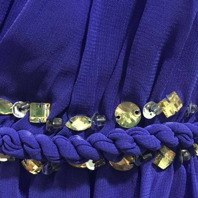 Formal Blue violet greek goddess long dress, Women's Fashion, Dresses ...
