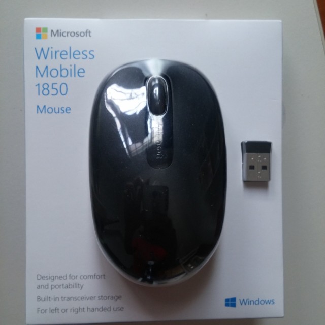 Microsoft wireless mouse 1850, Computers & Tech, Parts & Accessories ...