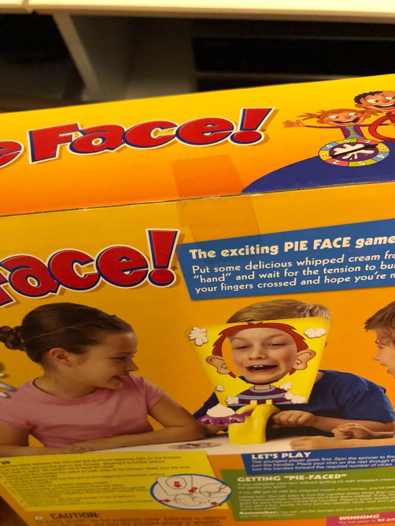 Pie Face game, Hobbies & Toys, Toys & Games on Carousell