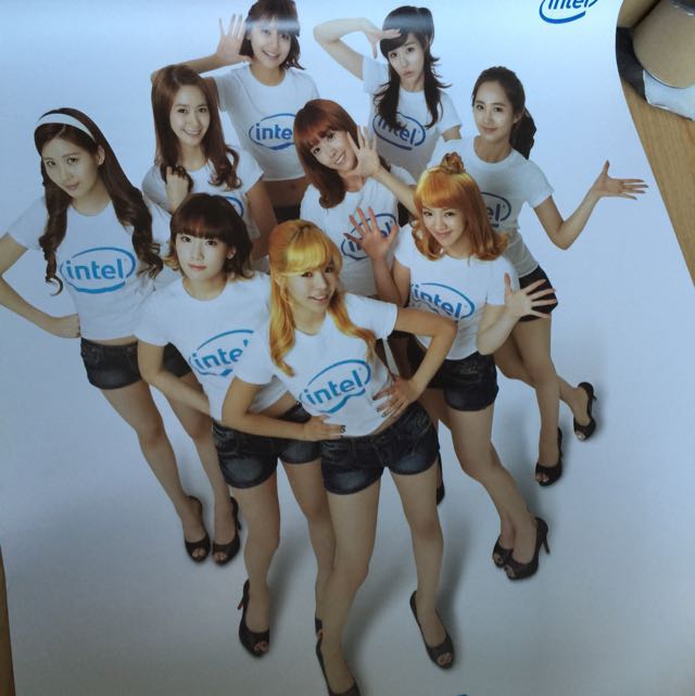 RARE SNSD Intel Poster, Hobbies & Toys, Memorabilia & Collectibles, K ...