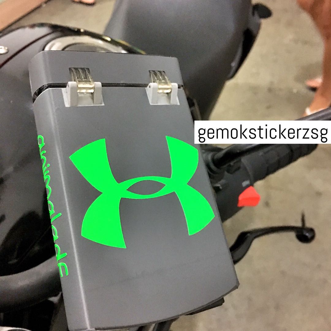 UNDERARMOR IU DECAL, Motorcycles, Motorcycle Accessories on Carousell