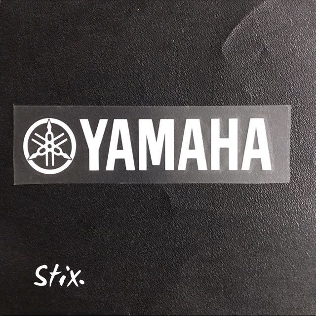 Yamaha Vinyl Cut Sticker, Motorcycles, Motorcycle Accessories on Carousell