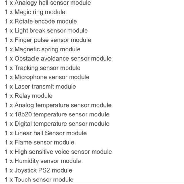 37 In 1 Sensor Module Board Set Kit For Arduino Furniture And Home