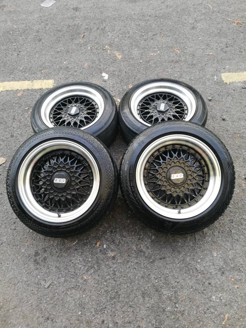 *below market* bbs rs 15 inch sports rim wira tyre 70%. Kalau ada kawan ...