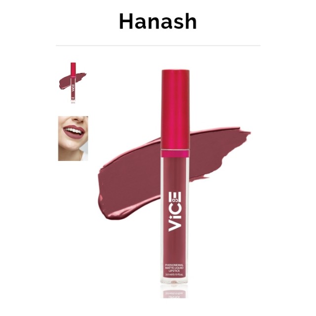 Hanash Liquid Lipstick Vice Cosmetics, Beauty & Personal Care, Face ...