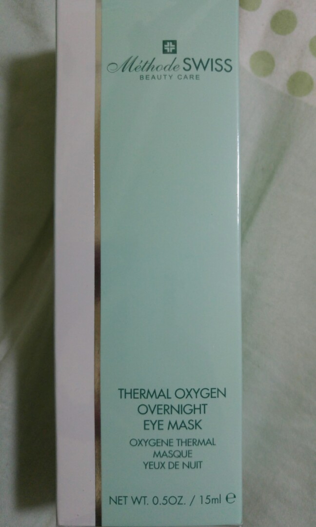 Methode Swiss thermal oxygen overnight eye mask, Health & Nutrition ...