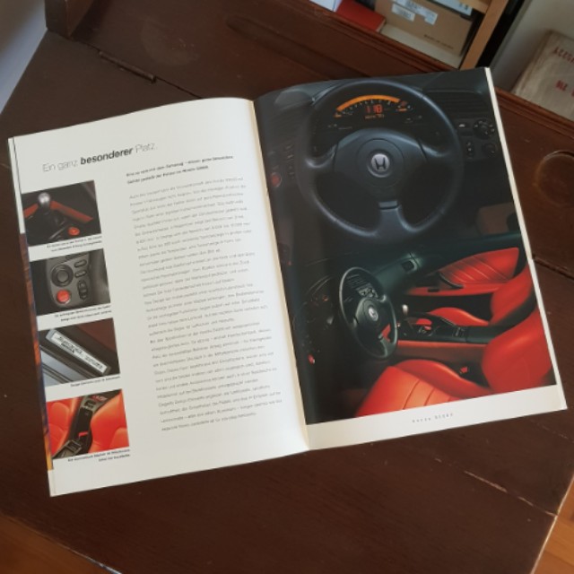 honda s2000 s2k ap1 ap2 ap1.5 f20 f22 german EU brochure catalog ...