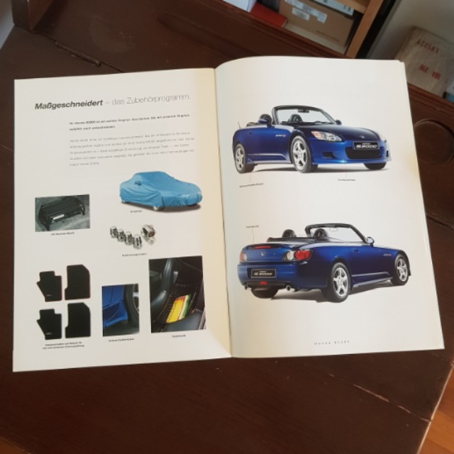 honda s2000 s2k ap1 ap2 ap1.5 f20 f22 german EU brochure catalog ...
