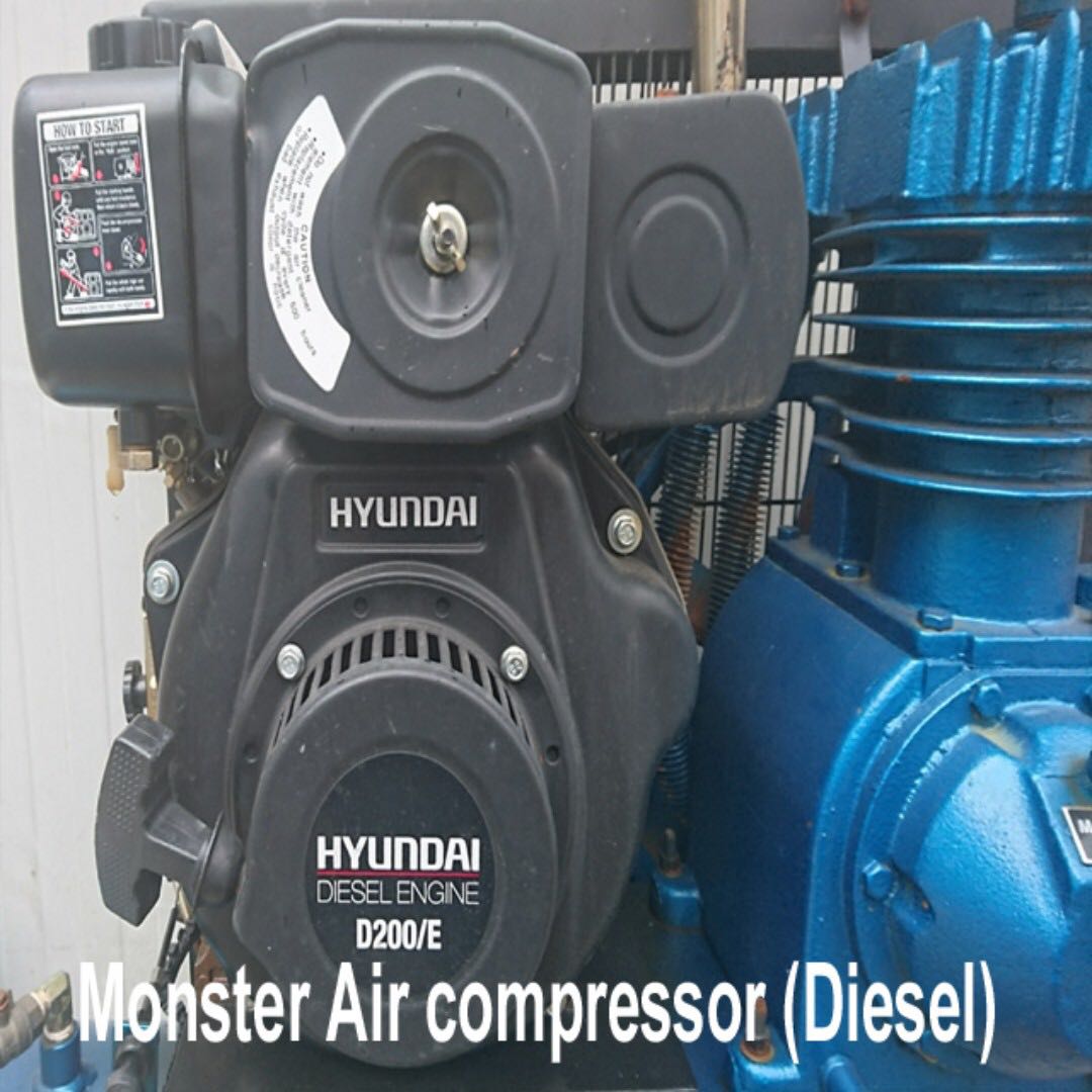 Monster Air compressor (Diesel), Furniture & Home Living, Gardening ...