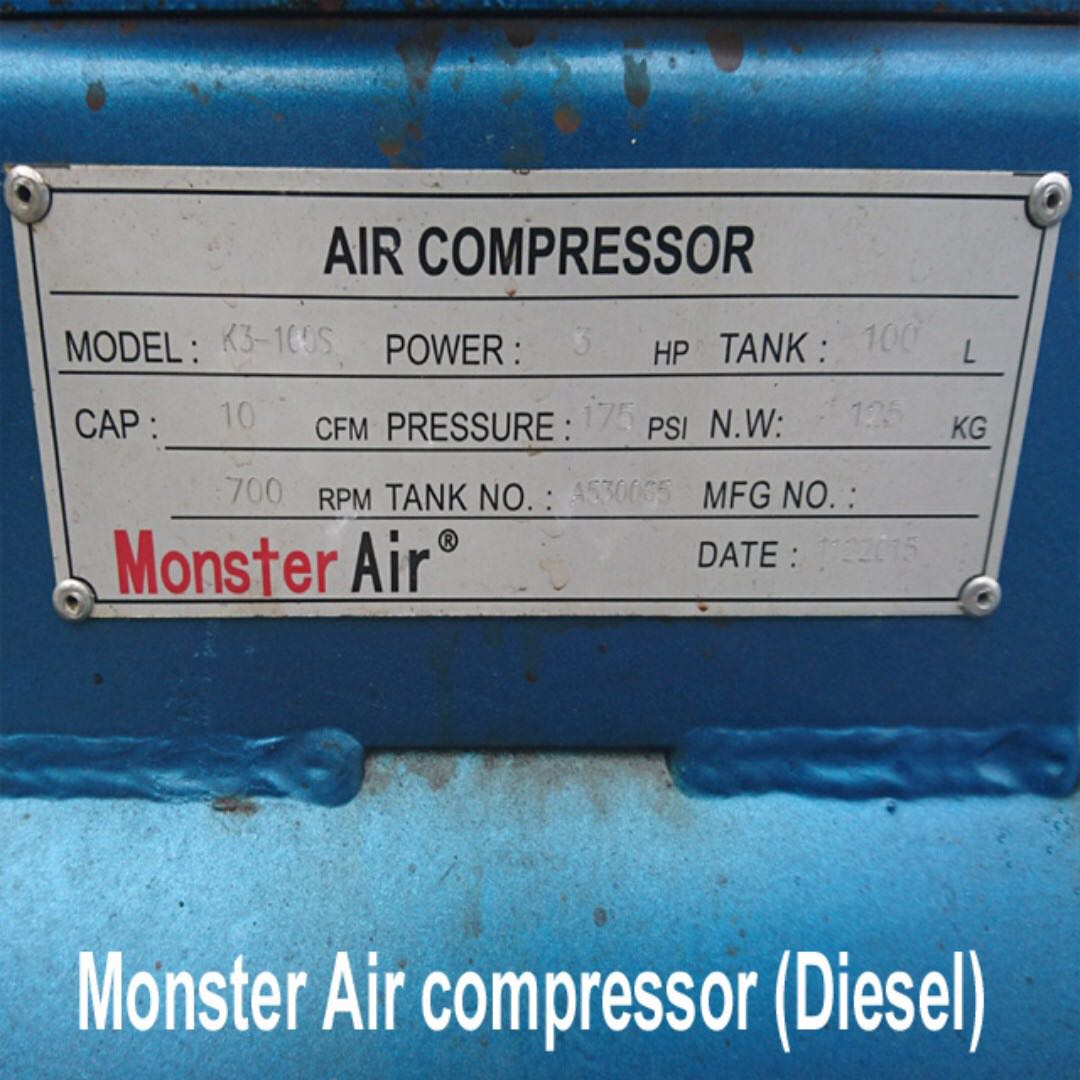 Monster Air compressor (Diesel), Furniture & Home Living, Gardening ...