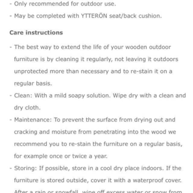 New! IKEA Falholmen Garden -1 Chair & cushion, Furniture & Home Living ...