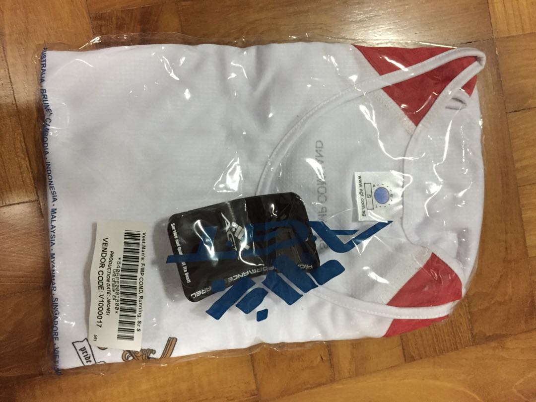 SAF Military Police Singlet Running Vest PT Kit, Men's Fashion, Tops ...