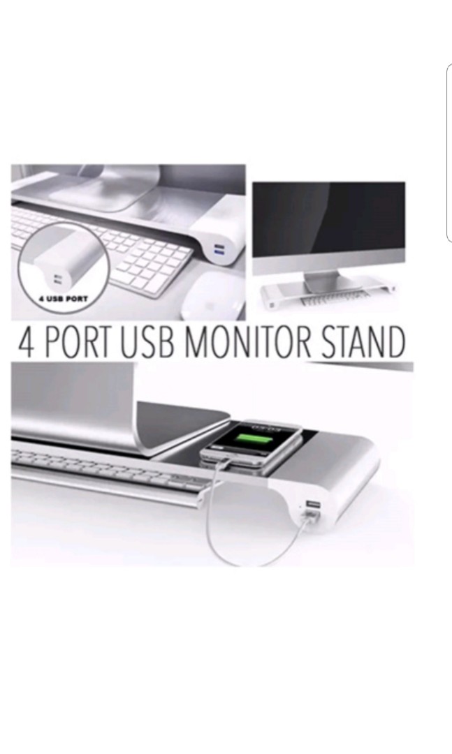 USB Port Monitor Laptop Stand, Computers & Tech, Parts & Accessories ...