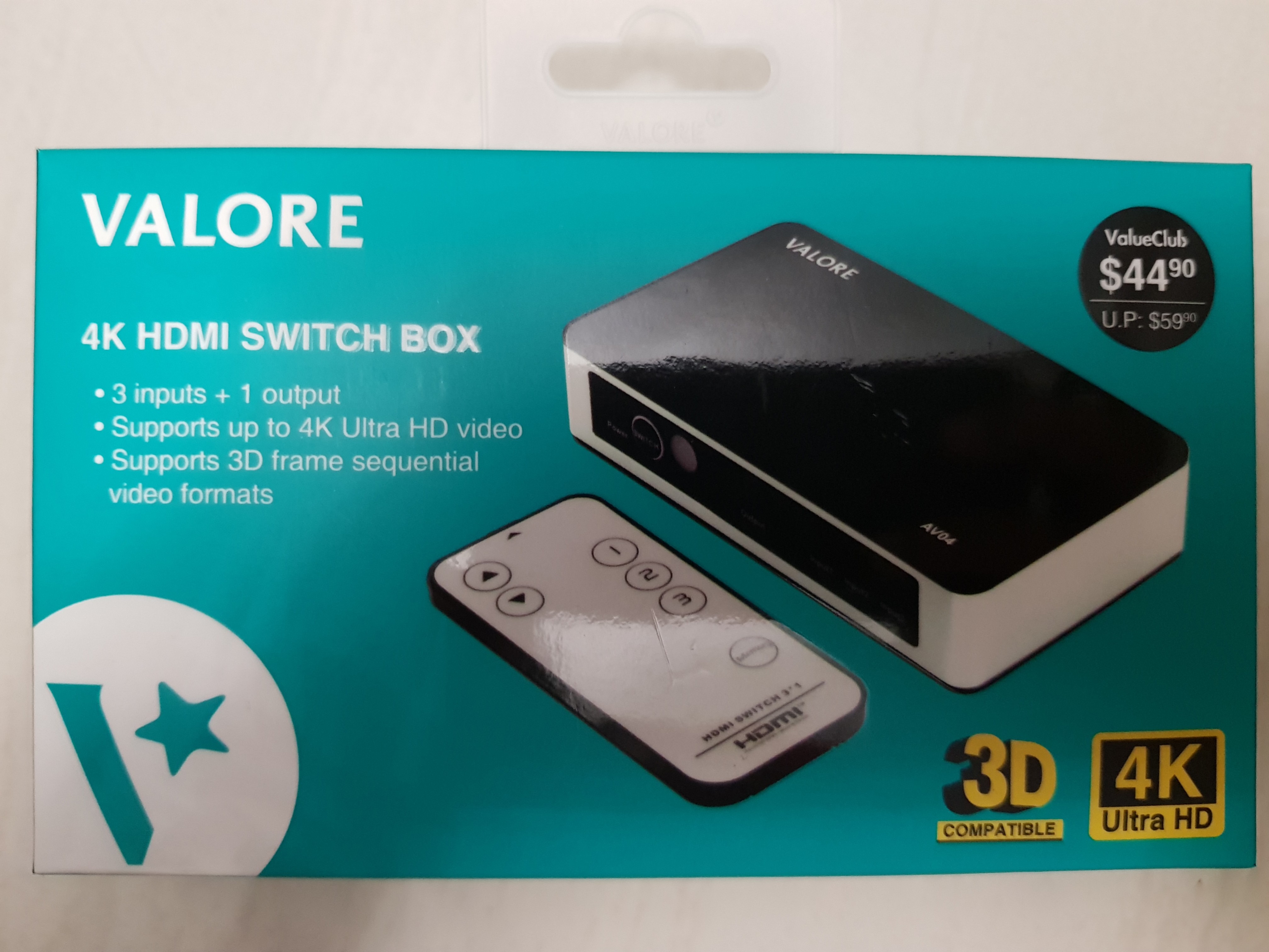 Valore 4K HDMI Switch Box, TV & Home Appliances, TV & Entertainment ...