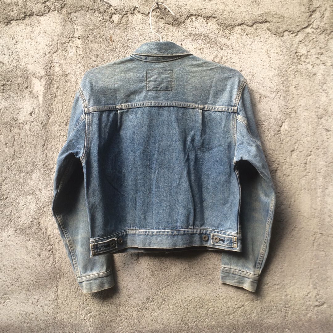 Vintage Levis Jacket Denim Trucker Type II Selvedge, Fesyen Pria ...