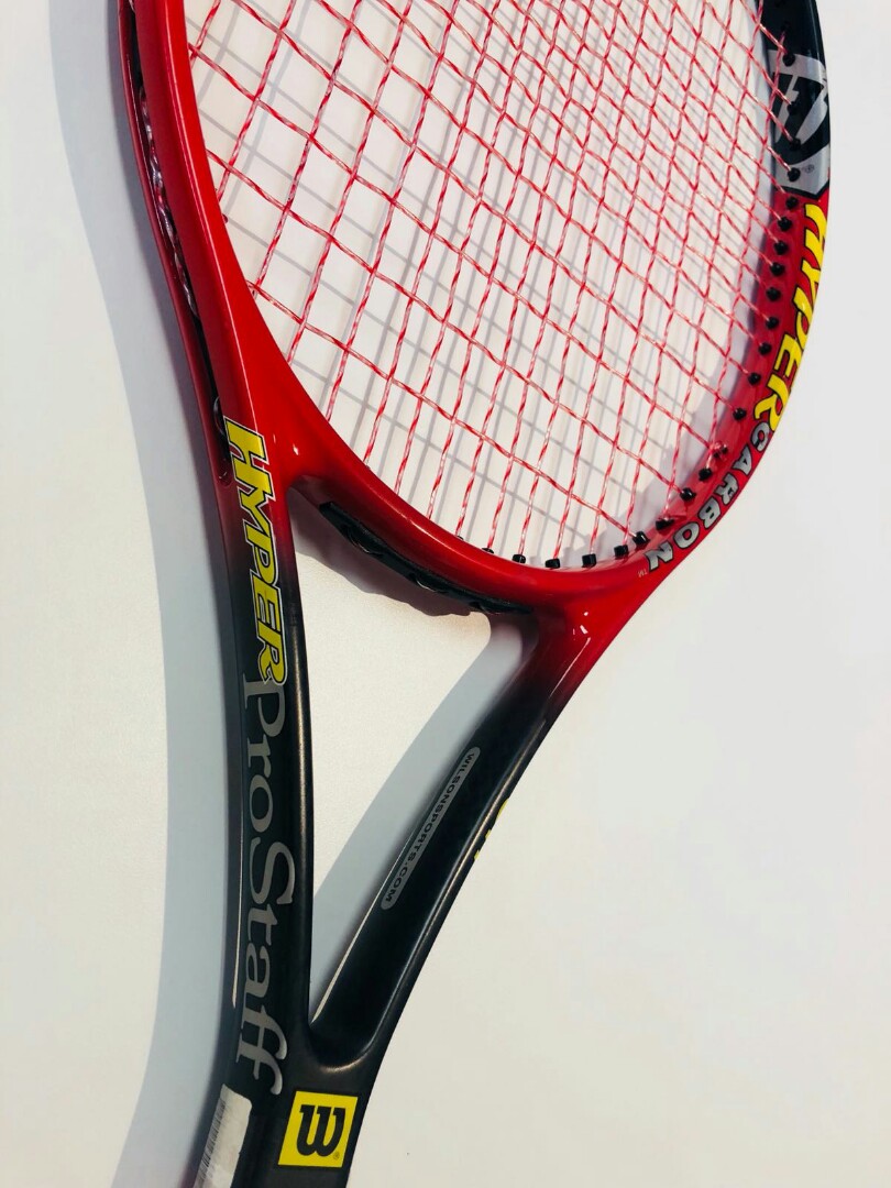 Wilson Hyper Pro Staff 6.1 95 silver label tennis racquet, Sports ...