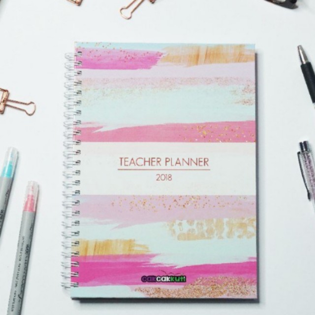 2018 Teacher's Planner, Hobbies & Toys, Stationery & Craft, Stationery ...