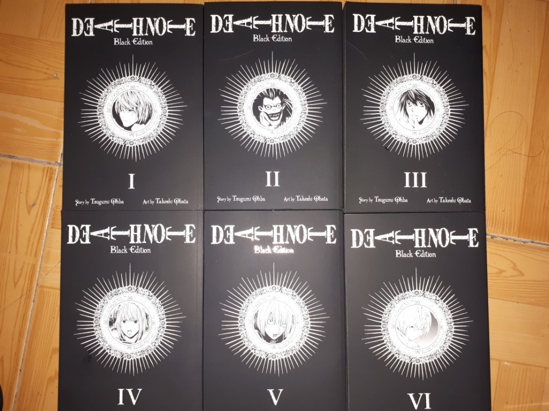 Death Note black edition (complete set) vol. 1-6, Hobbies & Toys, Books ...
